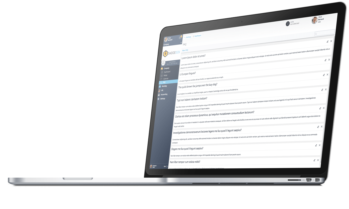 BadgeBox | Functionalities